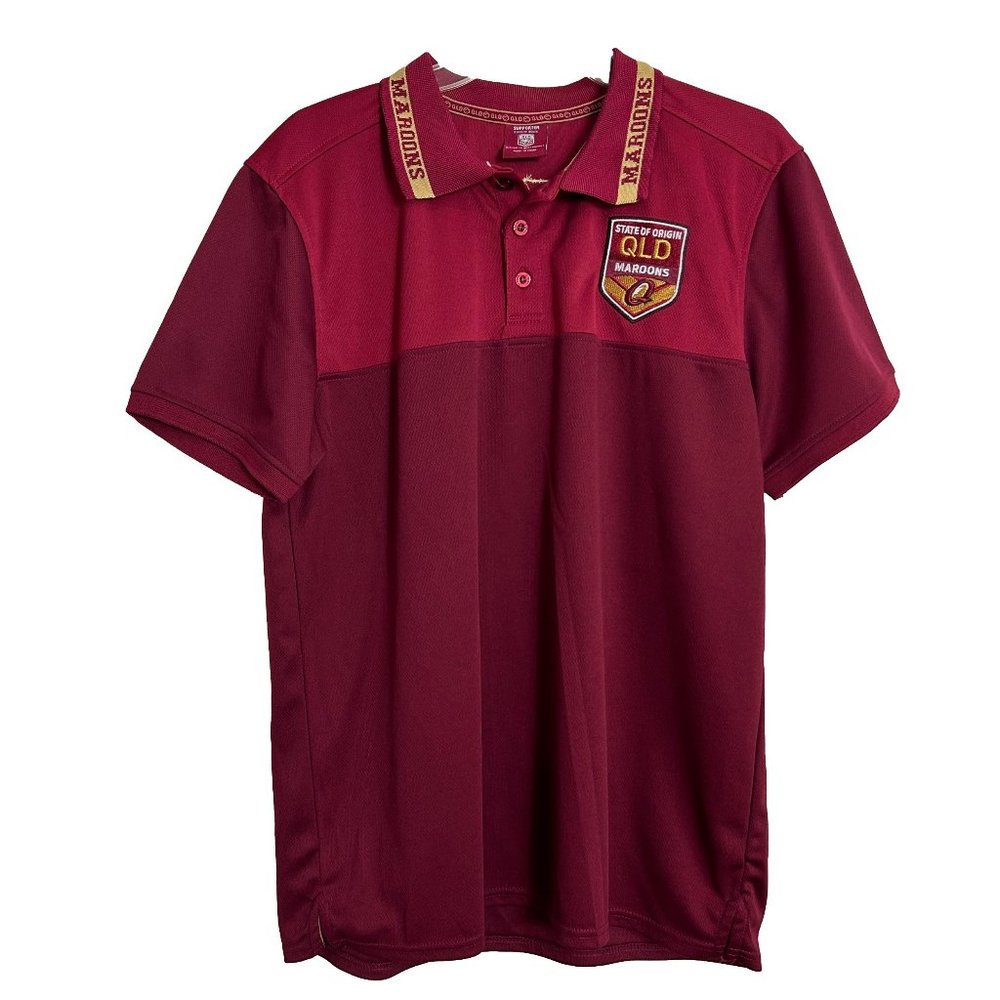 Maroons State Of Origin Mens Polo Shirt Size Large Ql… - Gem